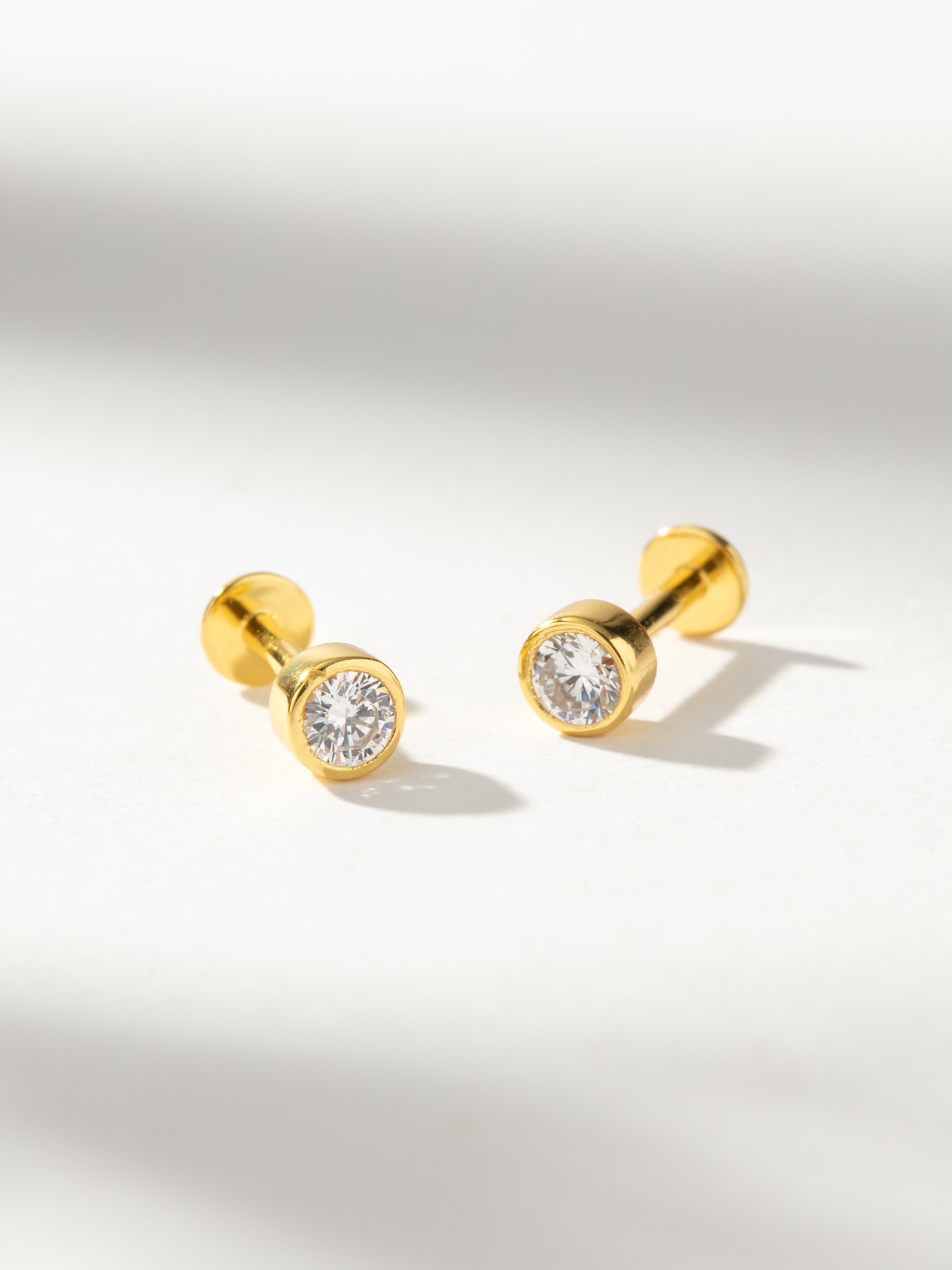 No-Poke Flat Back Earrings | Cartilage Stud Earrings | Uncommon James