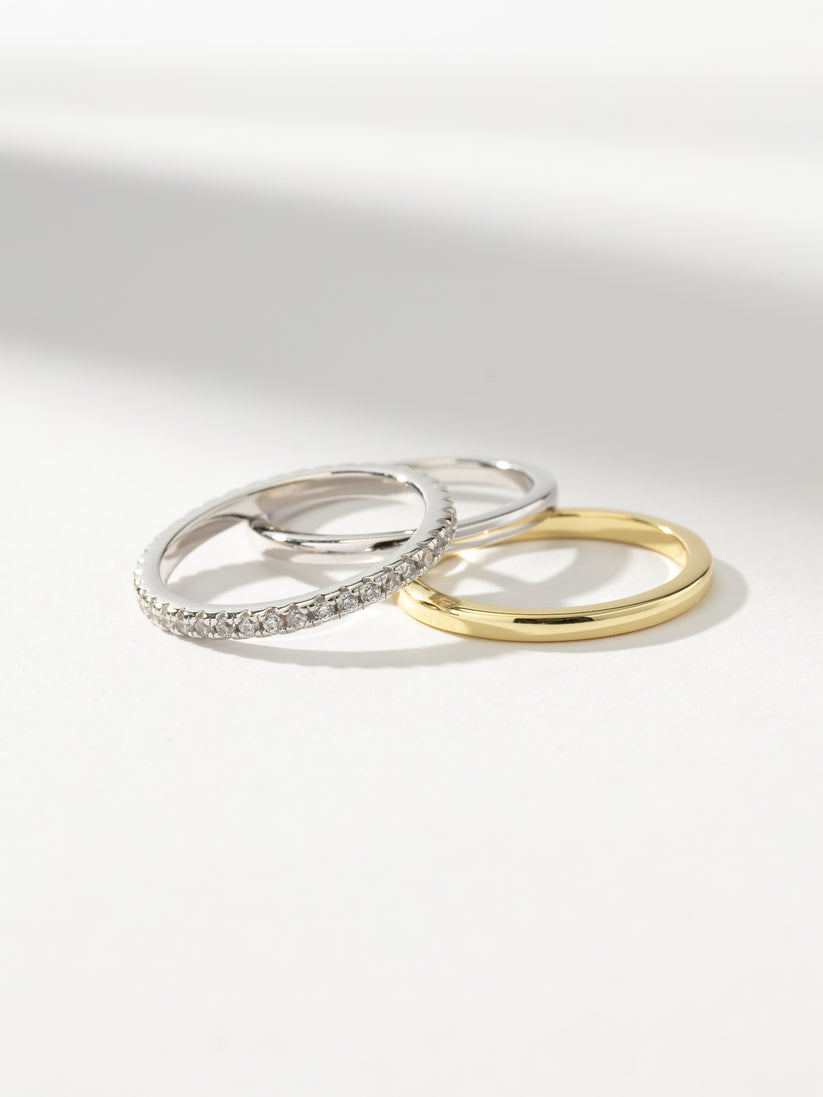 Mixed Ring Stack of 3 | Vermeil + Sterling Silver | Uncommon James