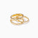 Triad Everyday Ring Set of Three in Gold | Uncommon James