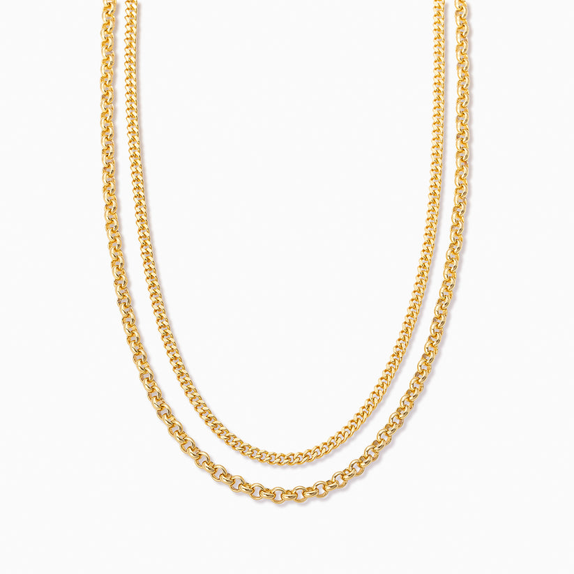Double Up Chain Necklace in Gold | Chain Jewelry | Uncommon James