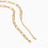 Flashing Lights Chain and Pavé Necklace in Gold | Uncommon James