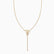 Pavé Butterfly and Chain Lariat Necklace in Gold | Uncommon James