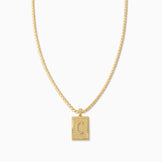 Gold Letter Initial Chain and Pendant Necklace | Uncommon James