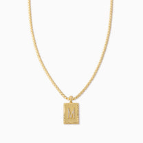 Gold Letter Initial Chain and Pendant Necklace | Uncommon James