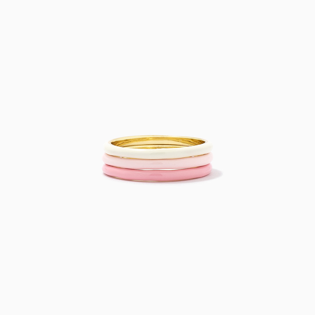 Pink Ombré Ring Set of 3 | Stackable Rings | Uncommon James
