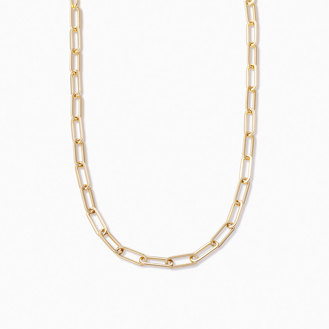 Linked Up Paperclip Chain Necklace in Gold | Uncommon James